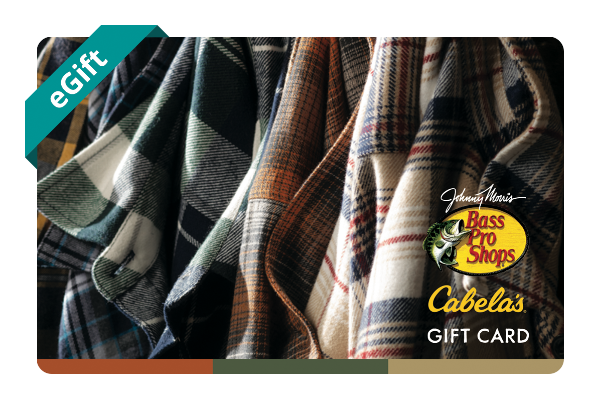 Bass Pro Shops and Cabela's Flannel eGift Card | Mack's Prairie Wings